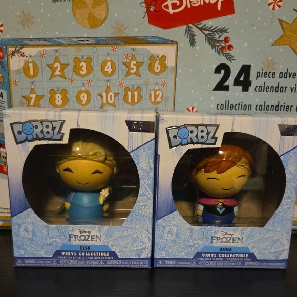 Funko | Toys | Disney Dorbz Frozen Vinyl Collectible Set Elsa And Anna ...
